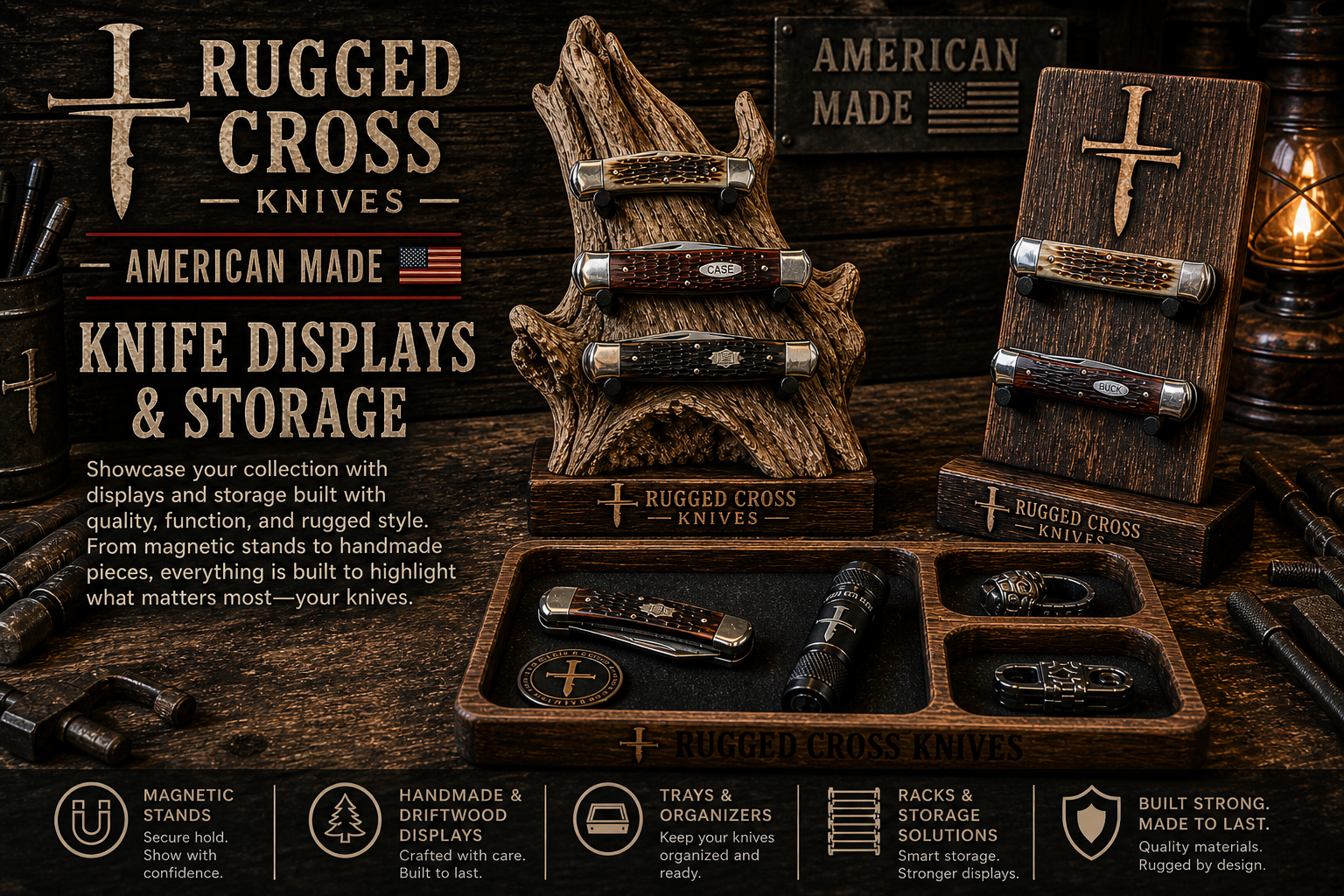 Knife Displays & Storage Solutions - Rugged Cross Knives